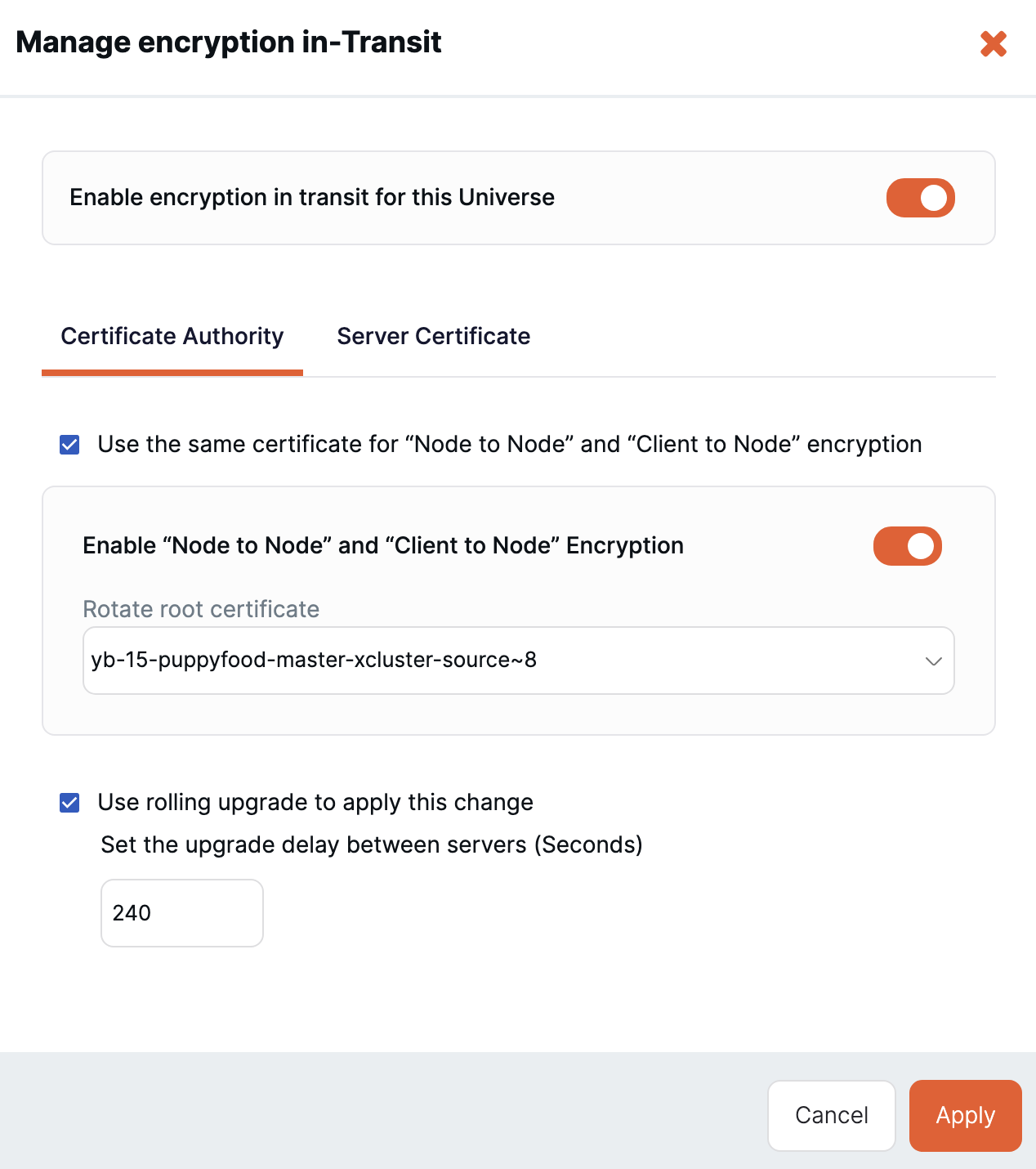Rotate Certificates On Yugabytedb Anywhere Yugabytedb Docs